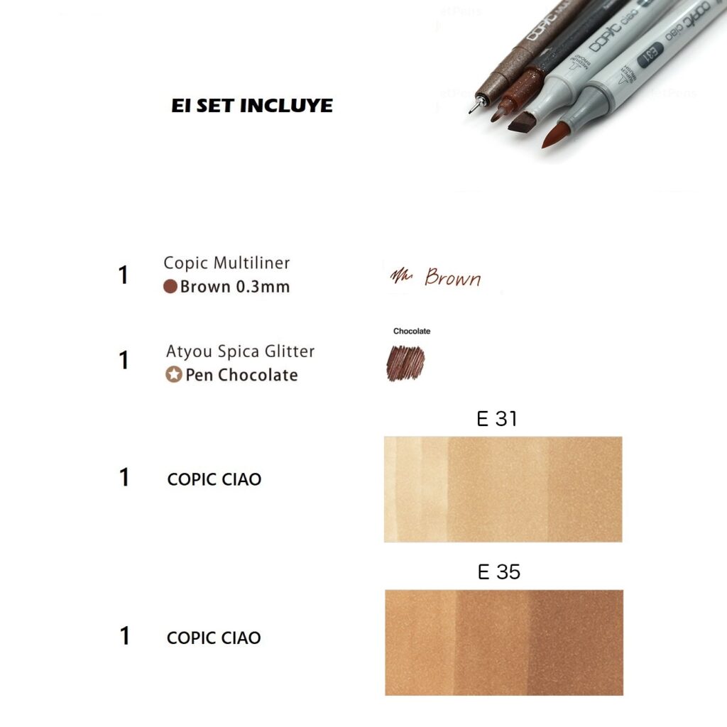 COPIC Ciao Doodle Packs: Brown (4 Lápices) en Chile Boykot Graffiti y ...