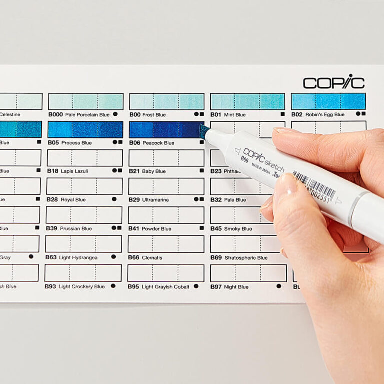 Copic Color Swatch Cards en Chile Boykot Graffiti y Materiales de Arte